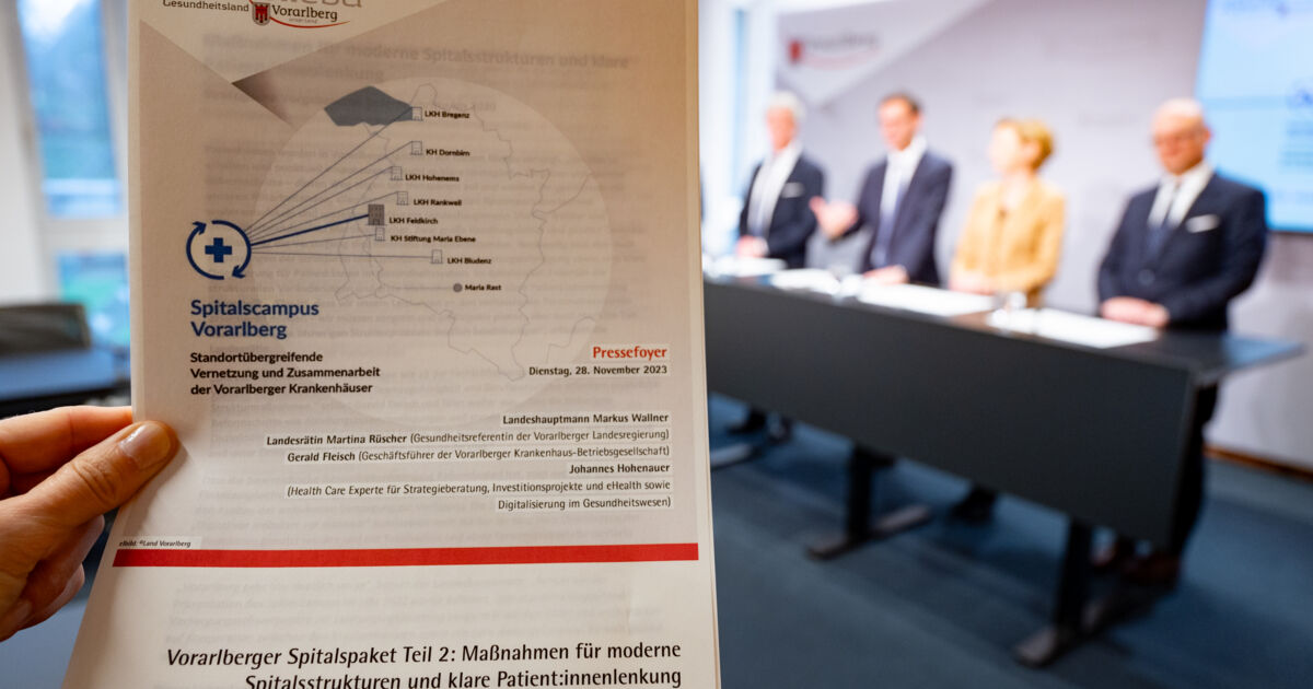 Vorarlberger Spitalspaket II: Patient:innen und Strukturen im Fokus - Vorarlberger ...